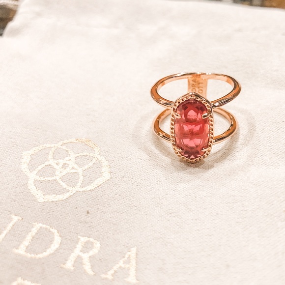 Kendra Scott | Jewelry | Kendra Scott Elyse Berry Red Gold Ring | Poshmark